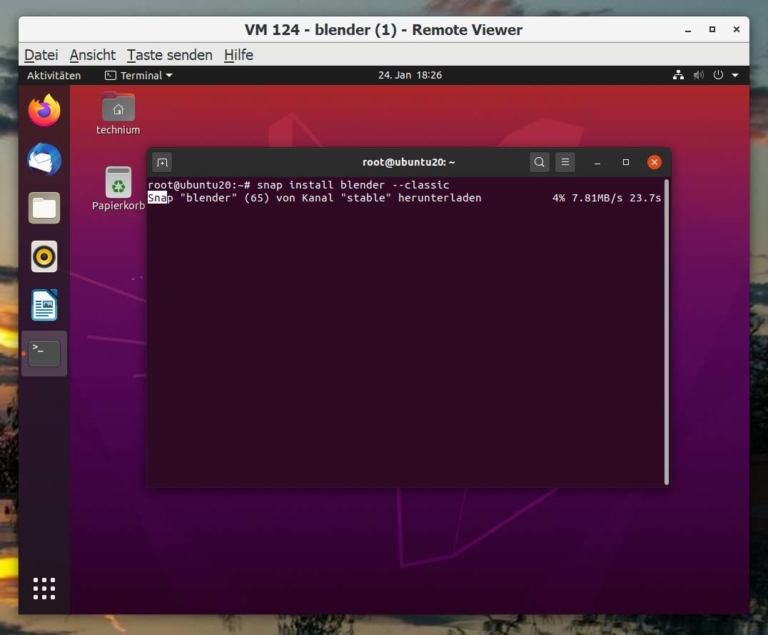 Debian Blender installieren - Tutorial - Technium