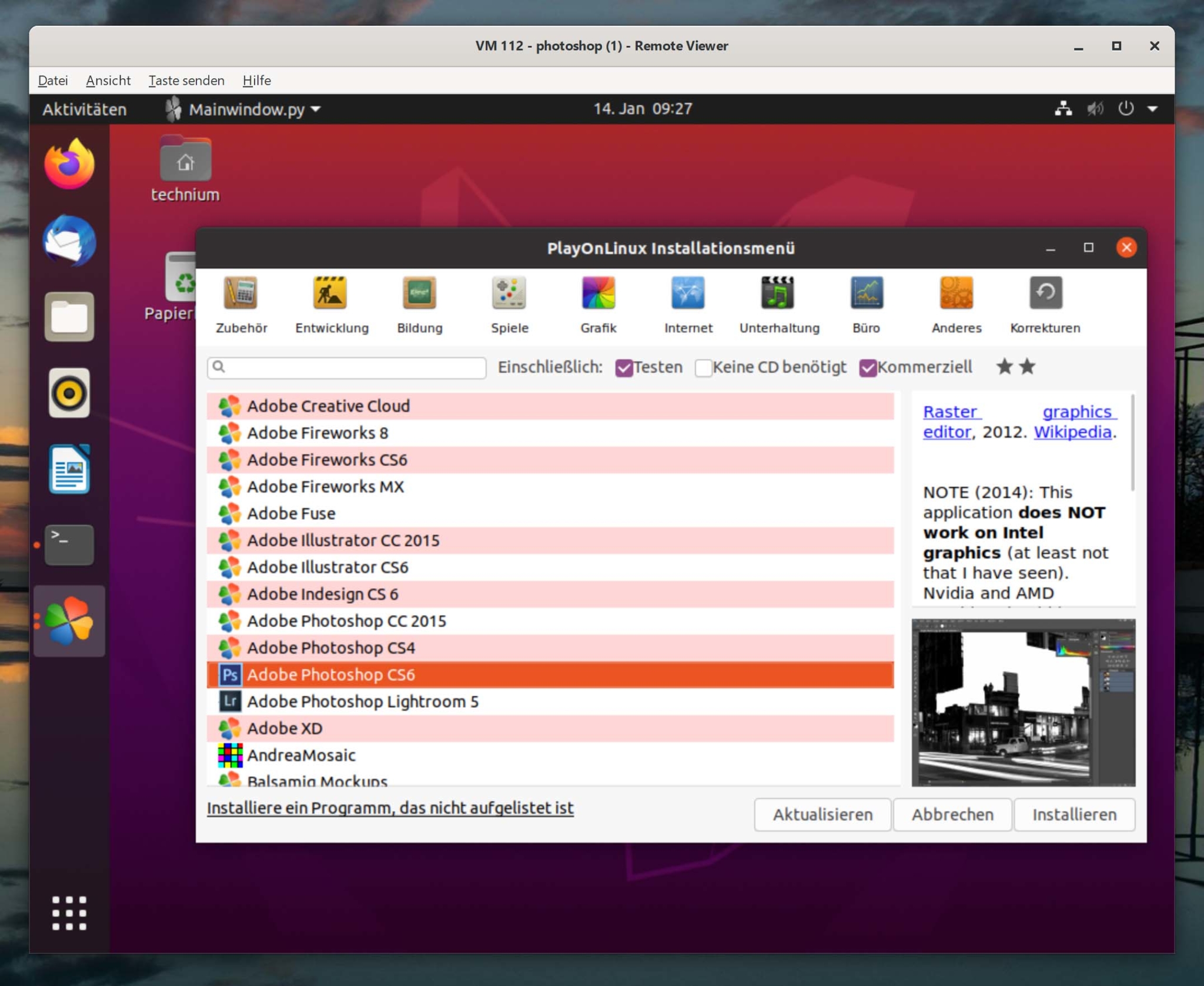 Debian Photoshop installieren - Tutorial - Technium