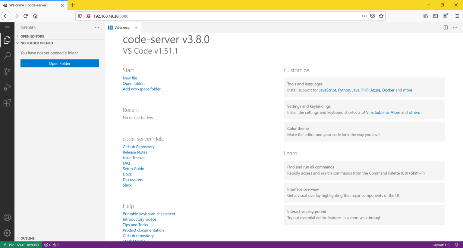 VS Code Server installieren - Tutorial - Technium