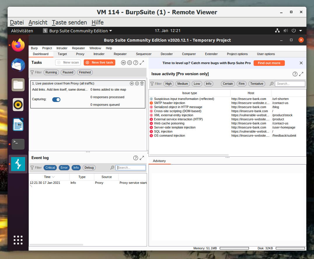 Burp Suite Community installieren - Tutorial - Technium