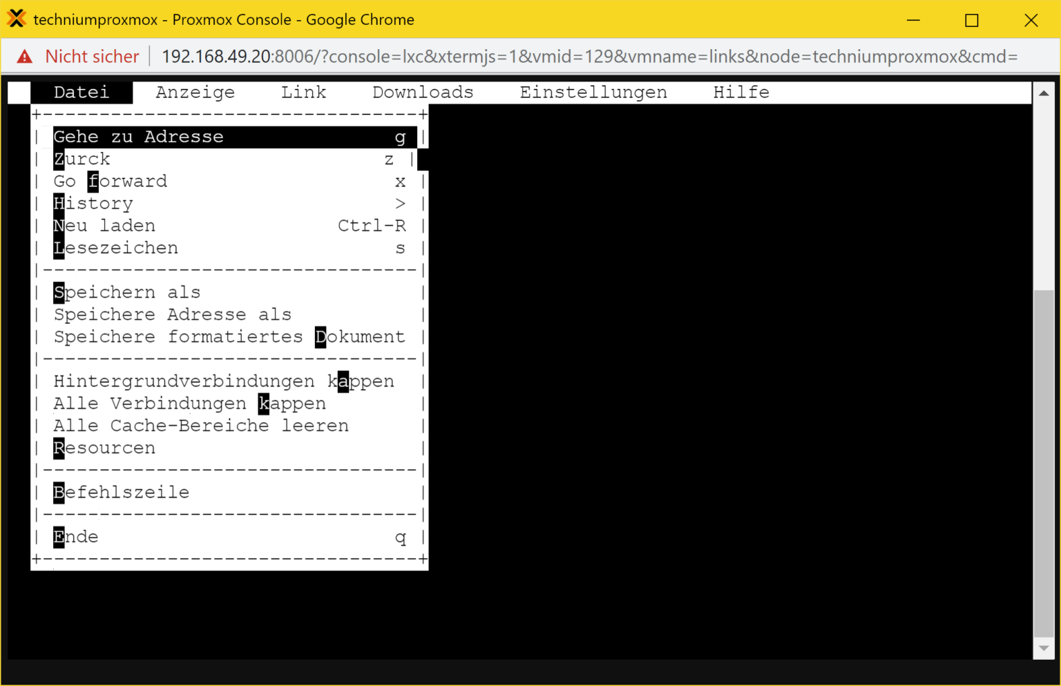 Debian Links 2.6 installieren - Tutorial - Der beste Terminal Browser - Technium
