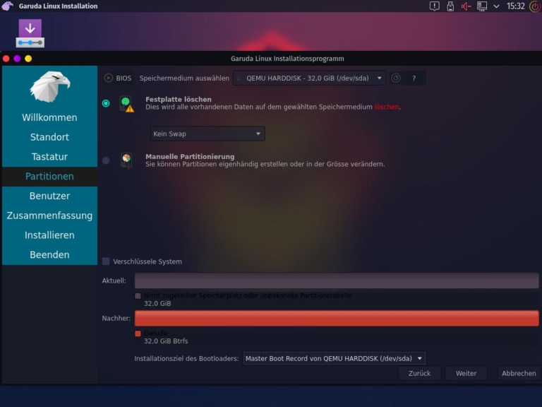 Garuda Linux installieren - Tutorial - Technium
