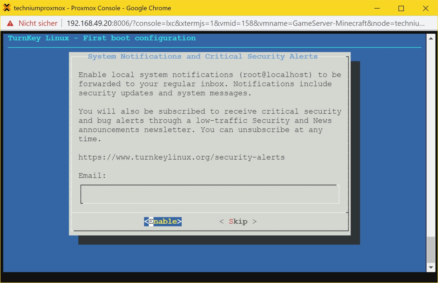 Proxmox Minecraft Server Lxc Container Turnkey Tutorial Technium
