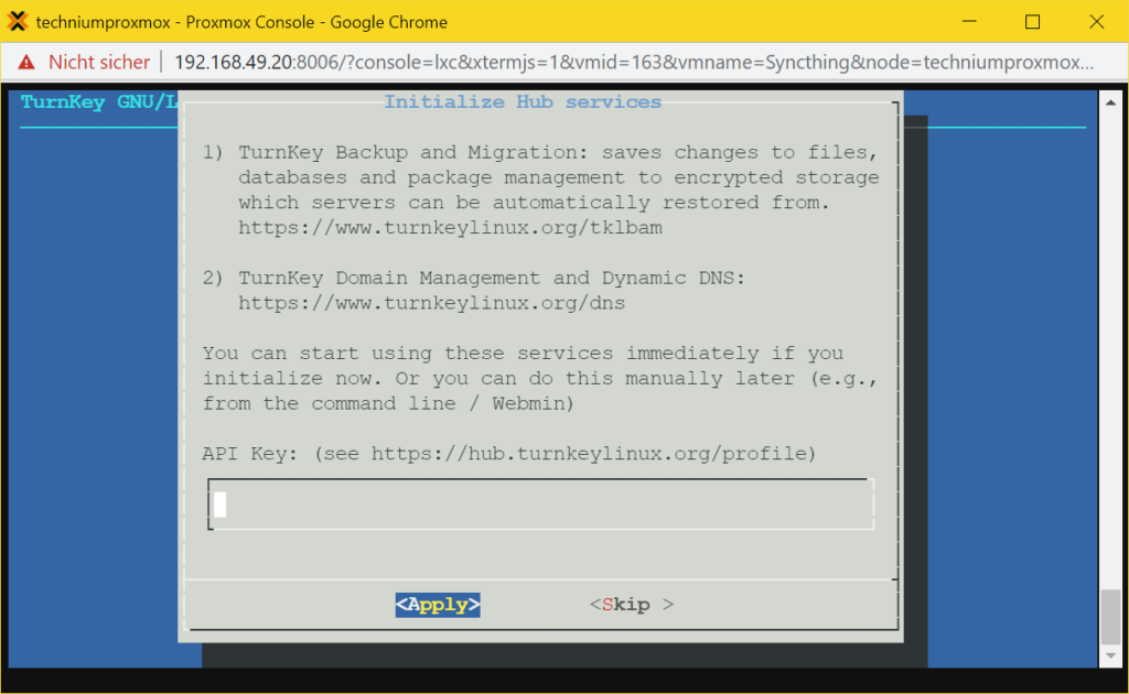 Proxmox Syncthing Lxc Container Turnkey Tutorial Technium