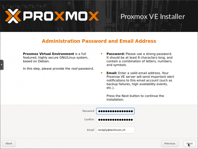 Proxmox installieren VE 7.2 - Tutorial - Technium
