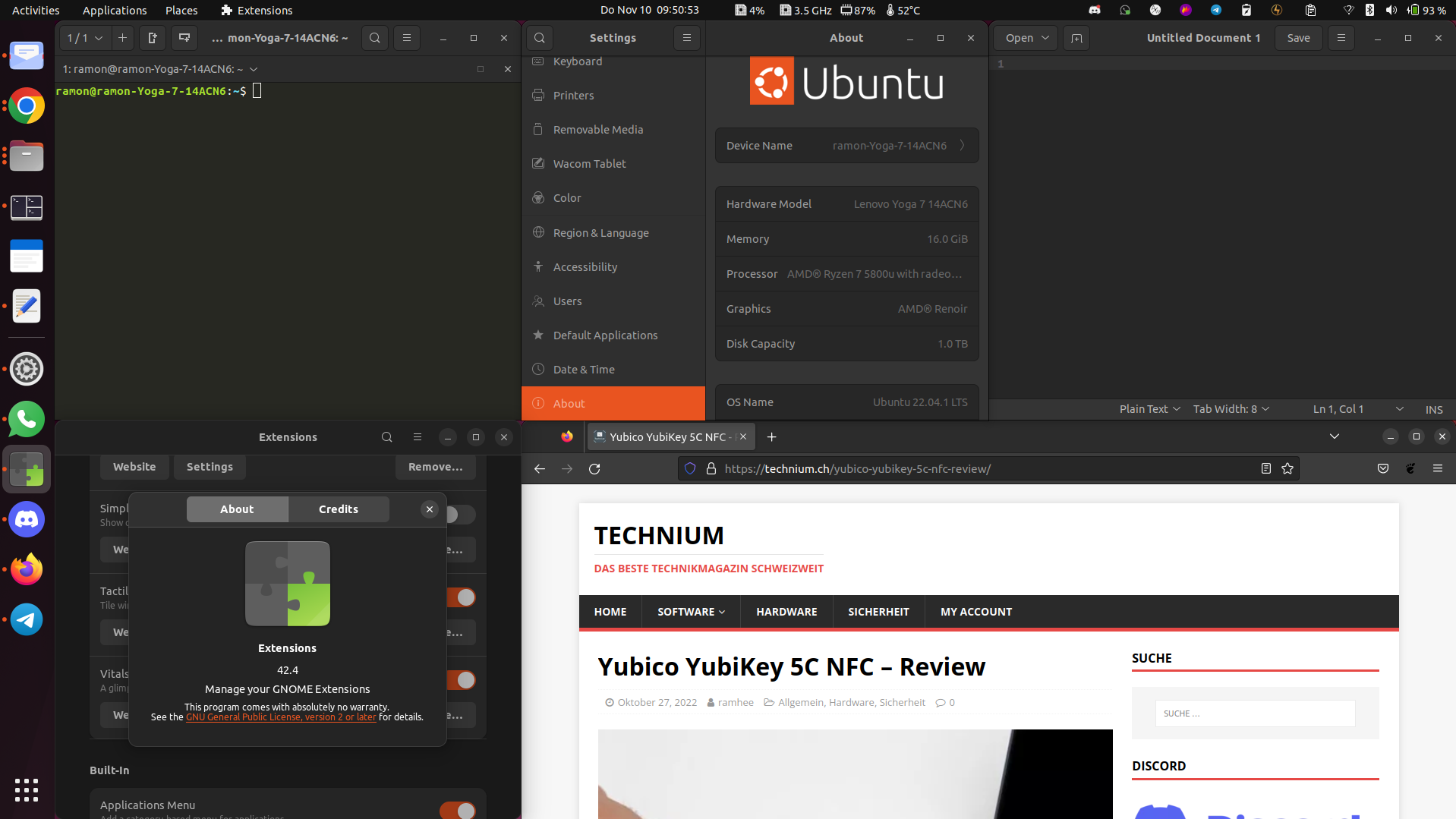 Top 10 GNOME Extensions - Technium