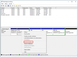 Partition C erweitern oder andere Partition vergrößern/verkleinern ...