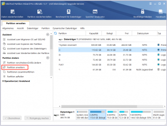 Partition C erweitern oder andere Partition vergrößern/verkleinern ...