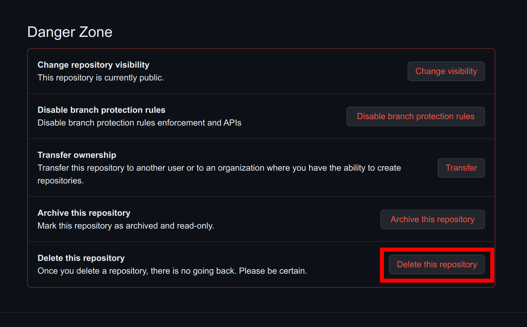 Github Repository löschen - Tutorial - Technium