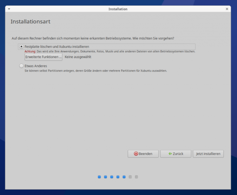Xubuntu 23.10 installieren - Tutorial - Technium
